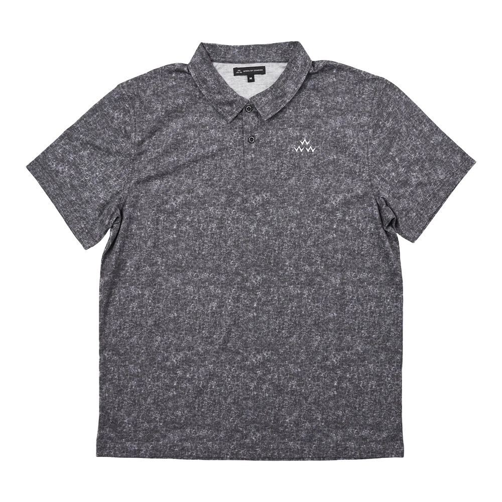 Triple Eagle Acid Polo – Black | Condor-Inspired Golf Shirt
