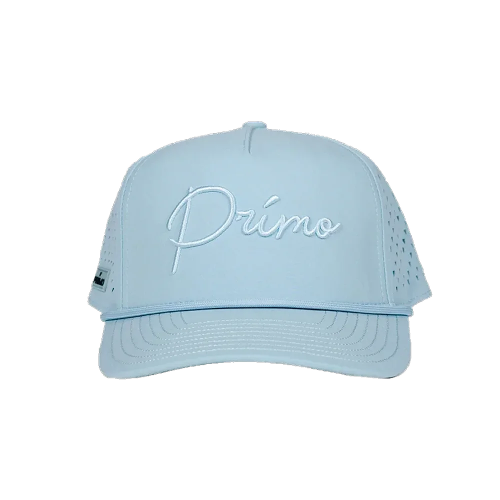 Light Blue Monochrome Cursive Rope Hat – Primo | Wedge Essentials