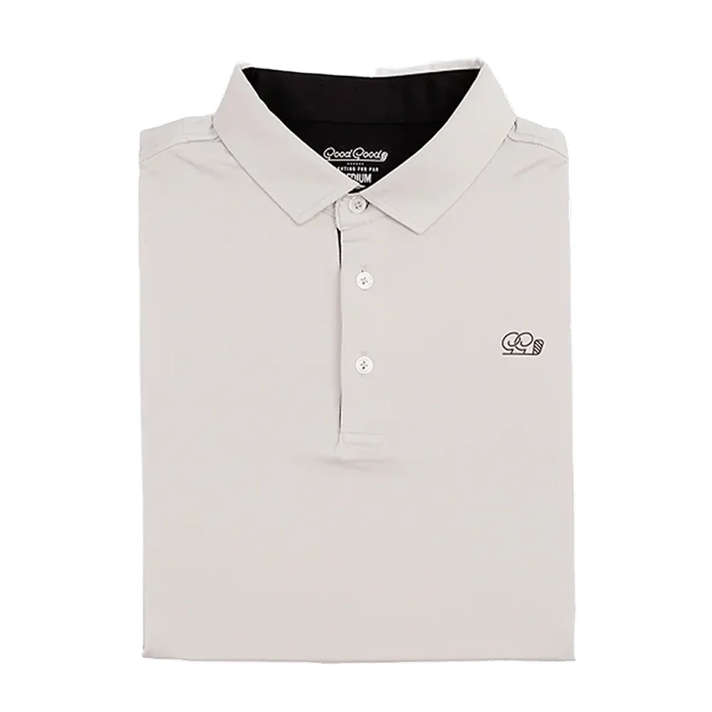 Stinger Polo | Cement Calm, Locked-In Fit by Good Good Golf
